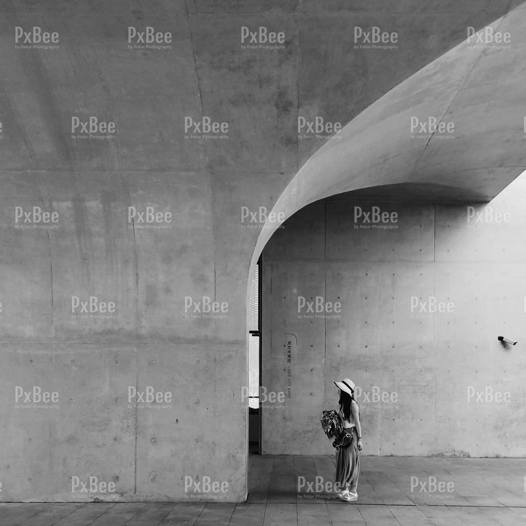 black and white-monochrome-architecture-shadow-people | Stock Photo ...